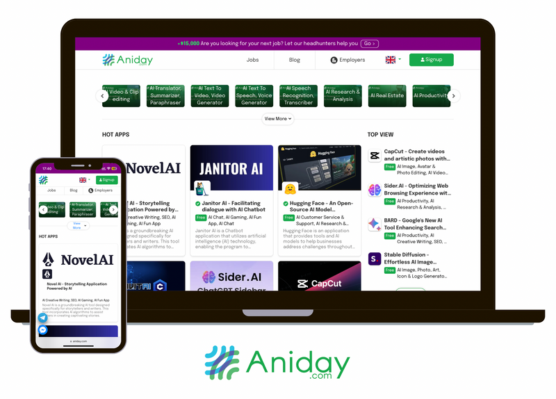 Aniday Unveils AI App Store with Diverse Categories - Business Intelligence