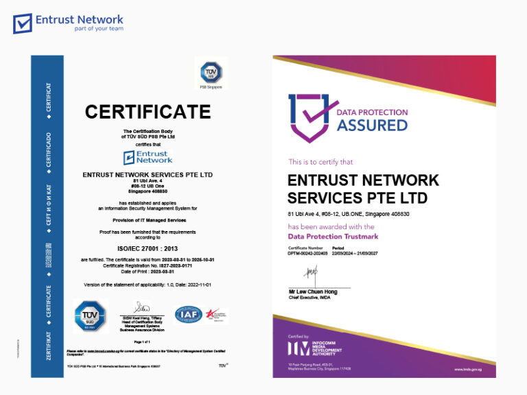 Entrust Network Awarded ISO 27001 and Data Protection Trustmark ...